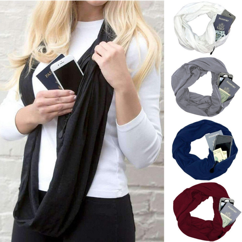 Convertible Infinity Scarf with Pocket – Pure Fit Story