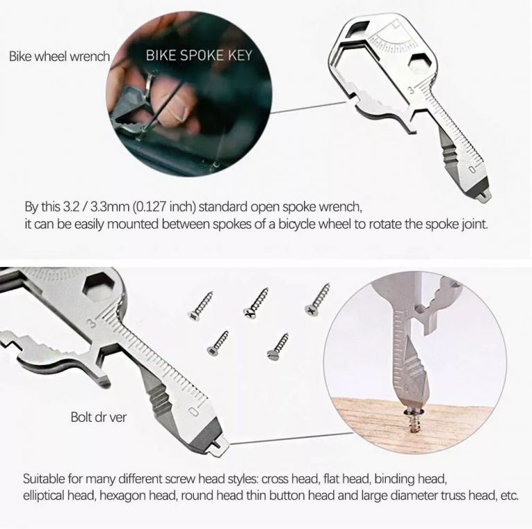 24 in 1 Key shaped pocket tool – Pure Fit Story