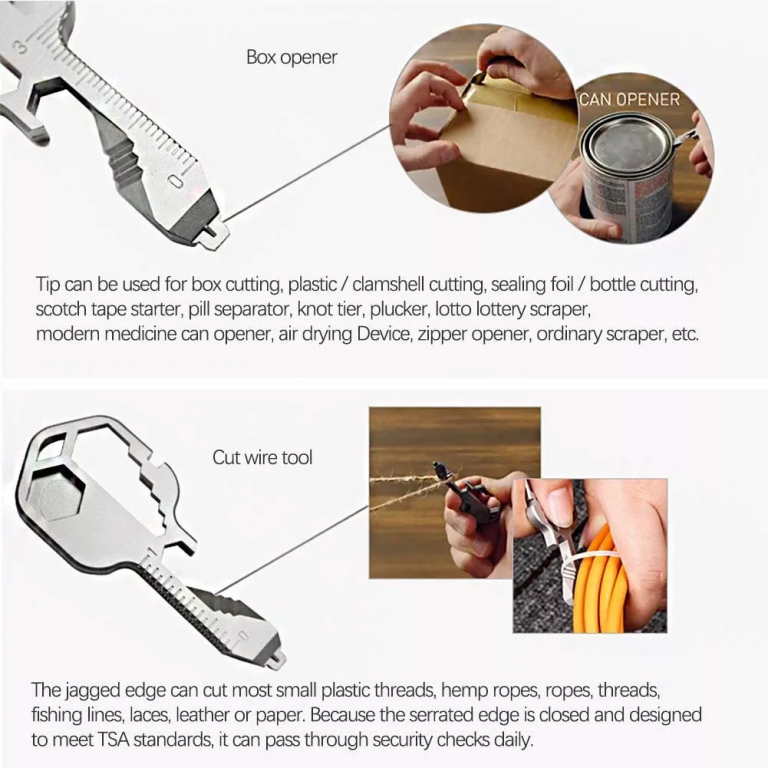 24 in 1 Key shaped pocket tool – Pure Fit Story