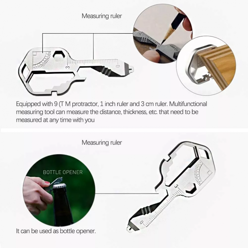 24 in 1 Key shaped pocket tool – Pure Fit Story