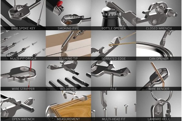 24 in 1 Key shaped pocket tool – Pure Fit Story