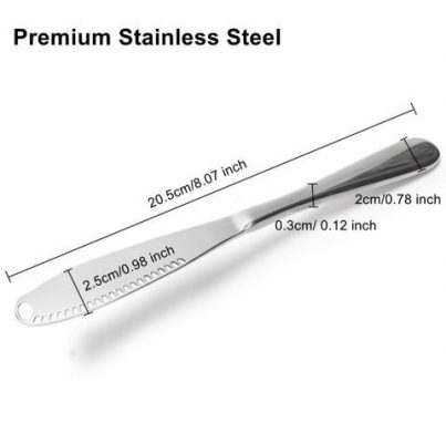 3 In 1 Food Grade 304 Stainless Steel Butter Knife – Pure Fit Story